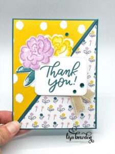"Thank You" Triangle Fold Card - Made to Create with Lisa