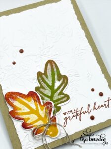"Grateful Heart" Card with the Sponge Daubing Technique - Made to ...