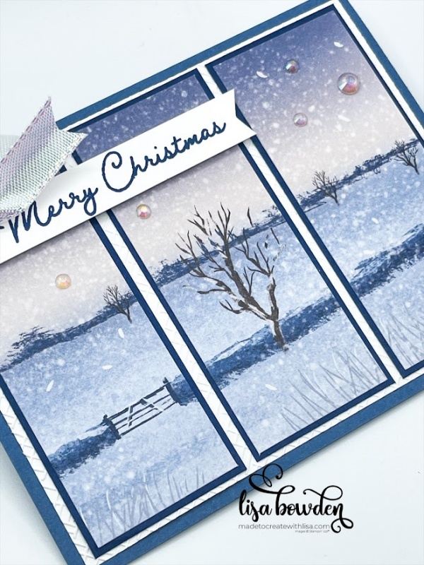 "Merry Christmas" Window Pane Card - Made to Create with Lisa