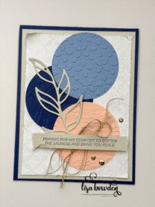 Embossing Folder Circle Punch Sympathy Card - Made to Create with Lisa