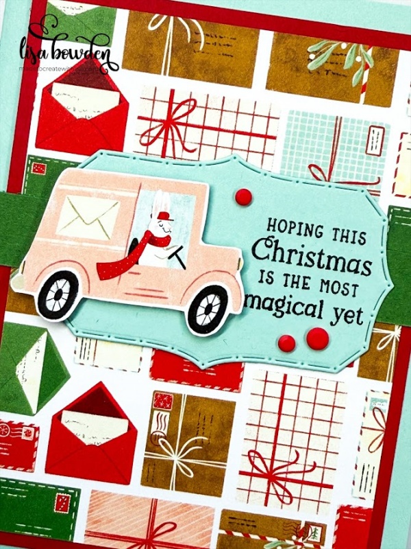 QUICK & EASY Christmas Card Layout - Made to Create with Lisa