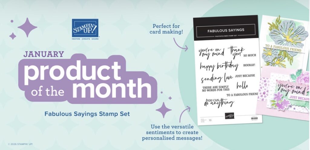 Fabulous Sayings - Product of the Month Blog Hop - Made to Create with Lisa